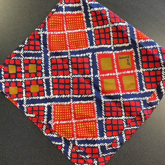 Howard Wolf | Accessories | Vintage Retro Howard Wolf Scarf Bright ...